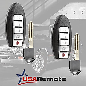 2 fits Nissan Altima/Pathfinder / JX35 / QX60 Smart key Fob Keyless Entry Remote 2013 2014 2015 2016 (KR5S180144014)