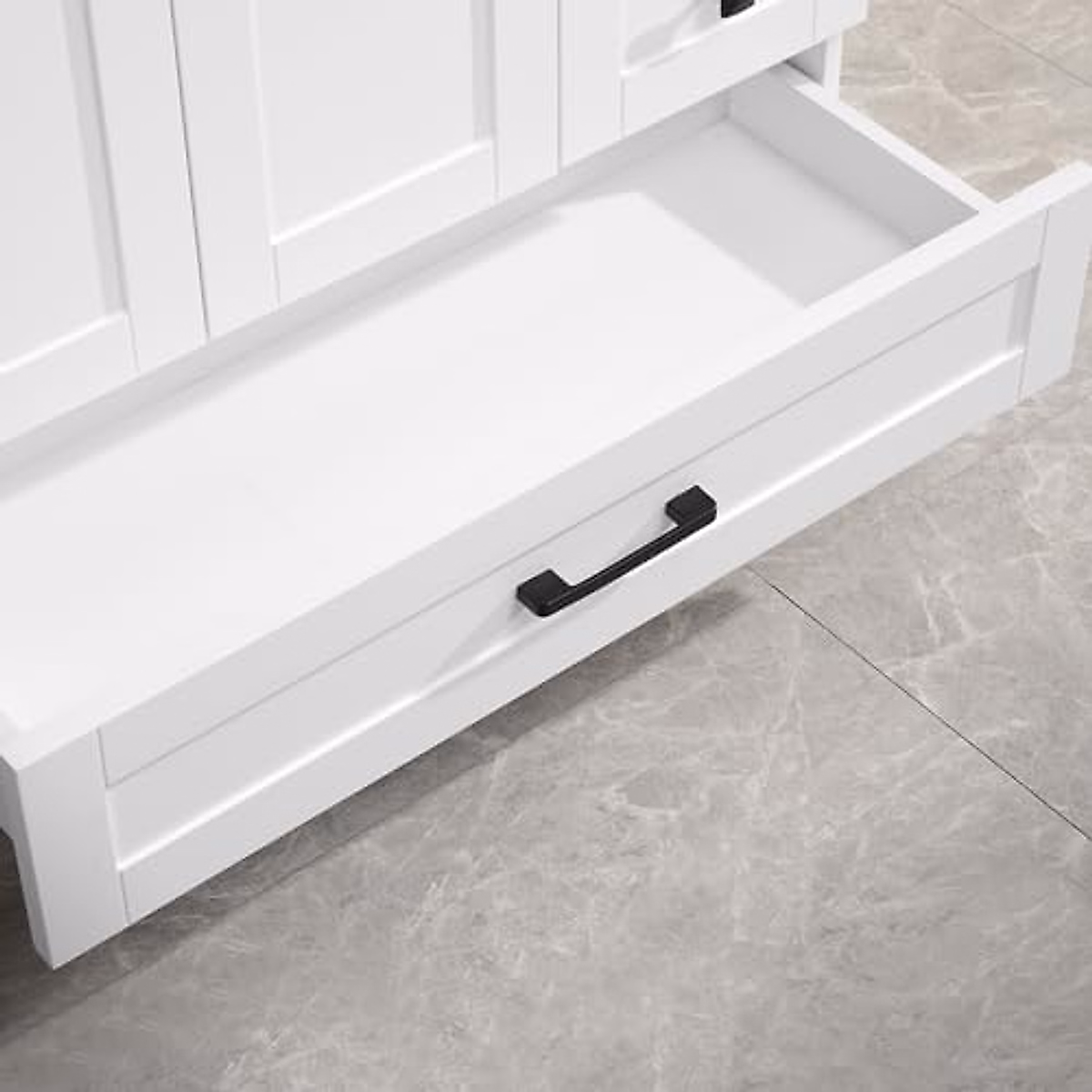 DodreHome 30" Bathroom Vanity with Sink Combo, Modern Freestanding Bathroom Cabinet with Soft Closing Door and Drawers, Includes Undermount Single Vessel Sink, Faucet & Mirror, White (30INCH)