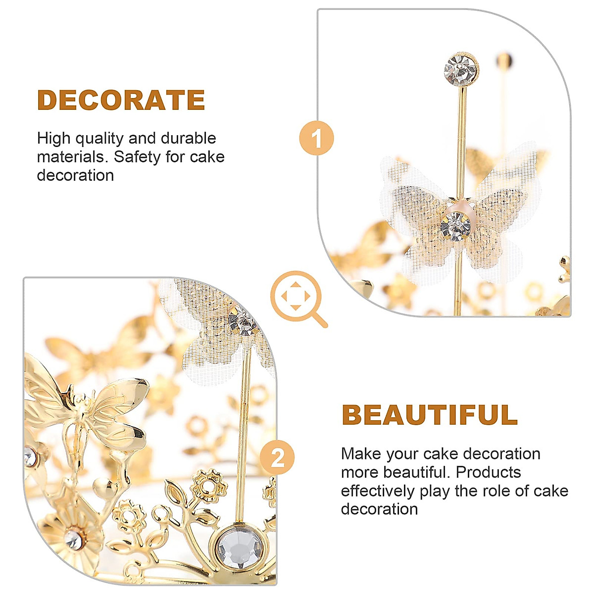 Toyvian 1pc Birthday Cake Decoration Female Birthday Accessory Crown Women Wedding Headdress Crafts for Wedding Party Children's Table Decoration Birthday Bridal Headdress