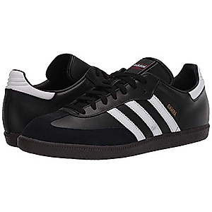 adidas Men's Samba Soccer Shoe, White/Black, 11 M US