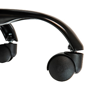 EMMA + OLIVER High Back Brown LeatherSoft Executive Swivel Office Chair with Black Frame/Arms