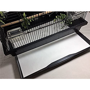Bird Cage Liners - Poly Coated - Medium Cages - Custom Size - 100 Pre-Cut Sheets - Up to 200 Feet of Paper