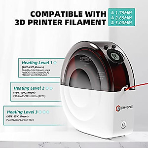 ERYONE Filament Dryer Box for 3D Printer Filament, Filament Storage Holder Compatible with 1.75mm 2.85mm 3.00mm Filament