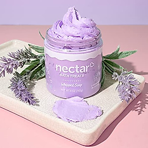 Whipped Body Soap, Shave Soap, Bath Soap, Shower Soap, Body Wash, Shave Cream, SLS Free, Paraben Free, Cruelty Free, Vegan, Moisturizes Dry Skin, 5 Oz (Lavender)