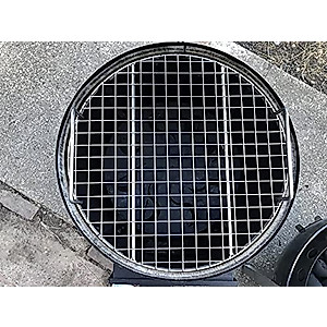 LavaLockⓇ Stainless Steel 22" inch Round Grill Grate - Fits Weber Kettle Performer Weber Smokey Mountain UDS Ugly Drum Smoker Barrel Fire Pit