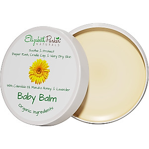 Organic Calendula Ointment Baby Rash Cream - Baby Eczema Cream, Cradle Cap Treatment, Diaper Rash Ointment, Baby Butt Cream - Calendula Oil, Manuka Honey, Lavender, and Coconut - Baby Skin Care (2oz)