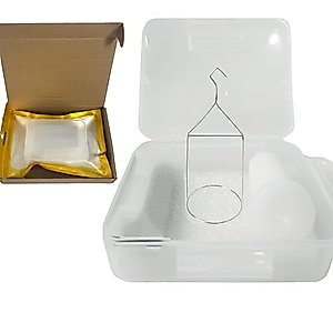 VTSYIQI Liquid Surface Tension Meter Platinum Ring Loop Pt Loop Platinum Ring Method with Platinum Ring Method 0.185mm Ring Radius 9.55mm for Surface Tensiometer Interfacial Tensiometer