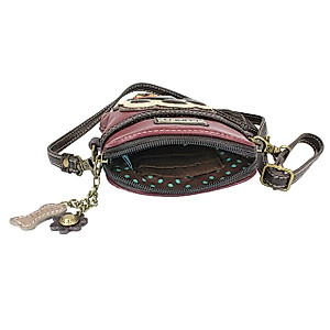 Chala Paw Print Cellphone Crossbody Convertible Strap Chala Handbag Dog Lover, Dog Mom, 5" x 7.5" x 1"