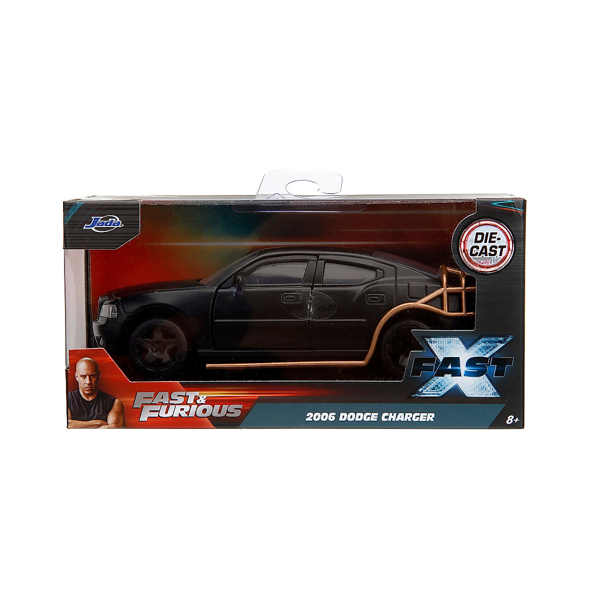 Fast & Furious 1:32 2006 Dodge Charger Heist Vehicle Die-Cast Car, Toys for Kids and Adults