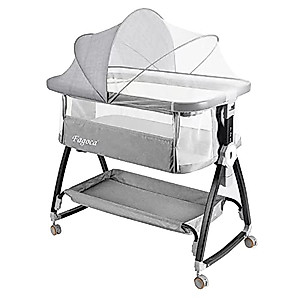 Fagoca Baby Bassinet Bedside Sleeper, Bedside Crib Easy Folding Portable Crib Bassinets for Baby/Infants