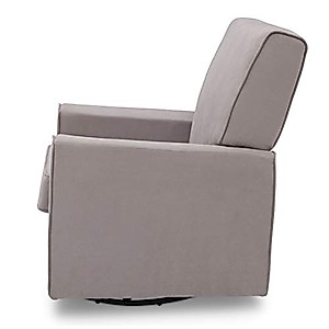 Delta Children Ava Nursery Glider Swivel Rocker Chair, Dove Grey