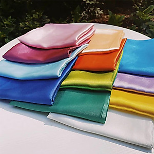 20PCS 35" Satin Head Scarf Large Square Scarf Silk Feeling Fashion Hair Wrapping Scarves for Women Girls (20 Pieces)