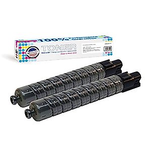 MADE IN USA TONER Compatible Replacement for Ricoh Aficio MP C2800 MP C3300 | Replacement for 841276 (Black, 2 Pack)