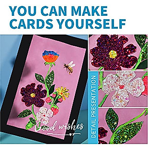 Chunky Glitter, LEOBRO 18 Jars Glitter, Mixed Fine Chunky Glitter for Crafts, Craft Glitter for Resin, Holographic Iridescent Glitter Bulk, Glitter for Tumbler Nail Jewelry DIY Art Crafts, Total 270g