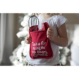 Teacher Appreciation Gift for Women - Thank You Present Potholder - One Smart Cookie Oven Mitt - Set of 2 (One Smart Cookie 3 pack)