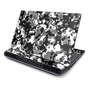 MightySkins Skin Compatible With Alienware Area-51M 17" (2019) - Black Modern Camo | Protective, Durable, and Unique Vinyl Decal wrap cover | Easy To Apply, Remove, and Change Styles | Made in the USA