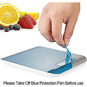 Digital Kitchen Scale Food Scale,USB Kitchen Scale,Food Scale 0.04oz/1g Increment,11 lb/5 kg,Backlit LCD Display Function(Batteries Included AAAX2) Silver