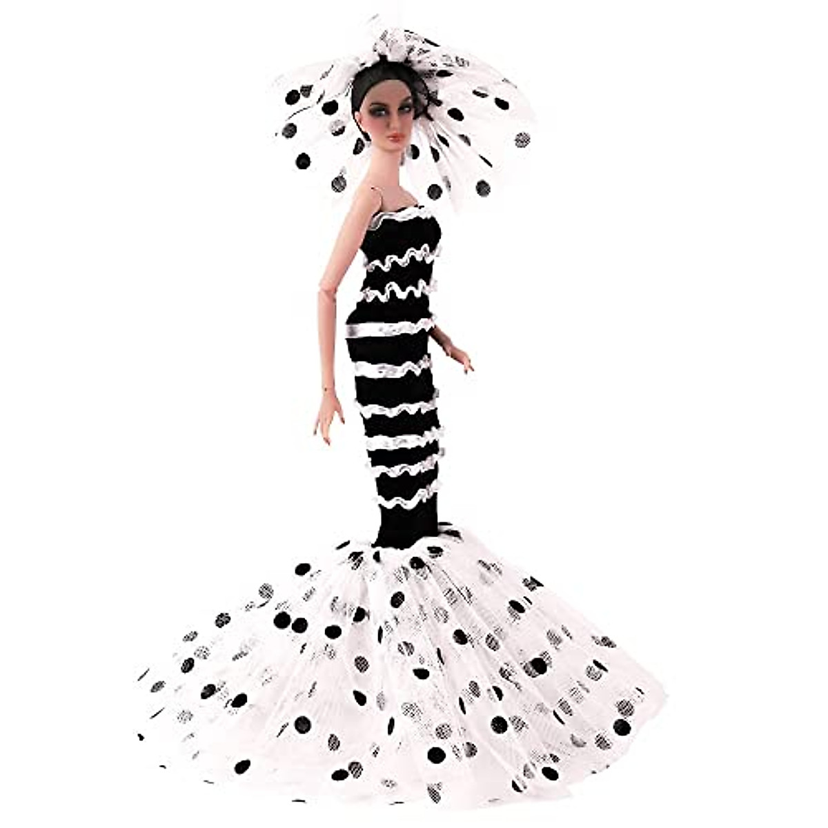 QUEBAN Doll Dress Handmade Wedding Gowns Evening Party Skirt Exclusive Clothes for 11.5 Inch Girl Dolls,Gift for Kids 3 to 8 Years Old(2 PCS,Pink)