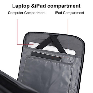 Krone Kalpasmos Carry-on Backpack, 40L Travel Backpack Flight Approved Carry On Backpack for Men & Women, Dual Layer Large Capacity Premium Leather Laptop Backpack Water Resistant Backpack