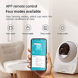 Catlink Self-Cleaning Cat Litter Box, with Stair, APP Control, Double Odor Removal, Health Report, Extra Large, Smart Cat Litter Box for Multiple Cats (Luxury Pro)