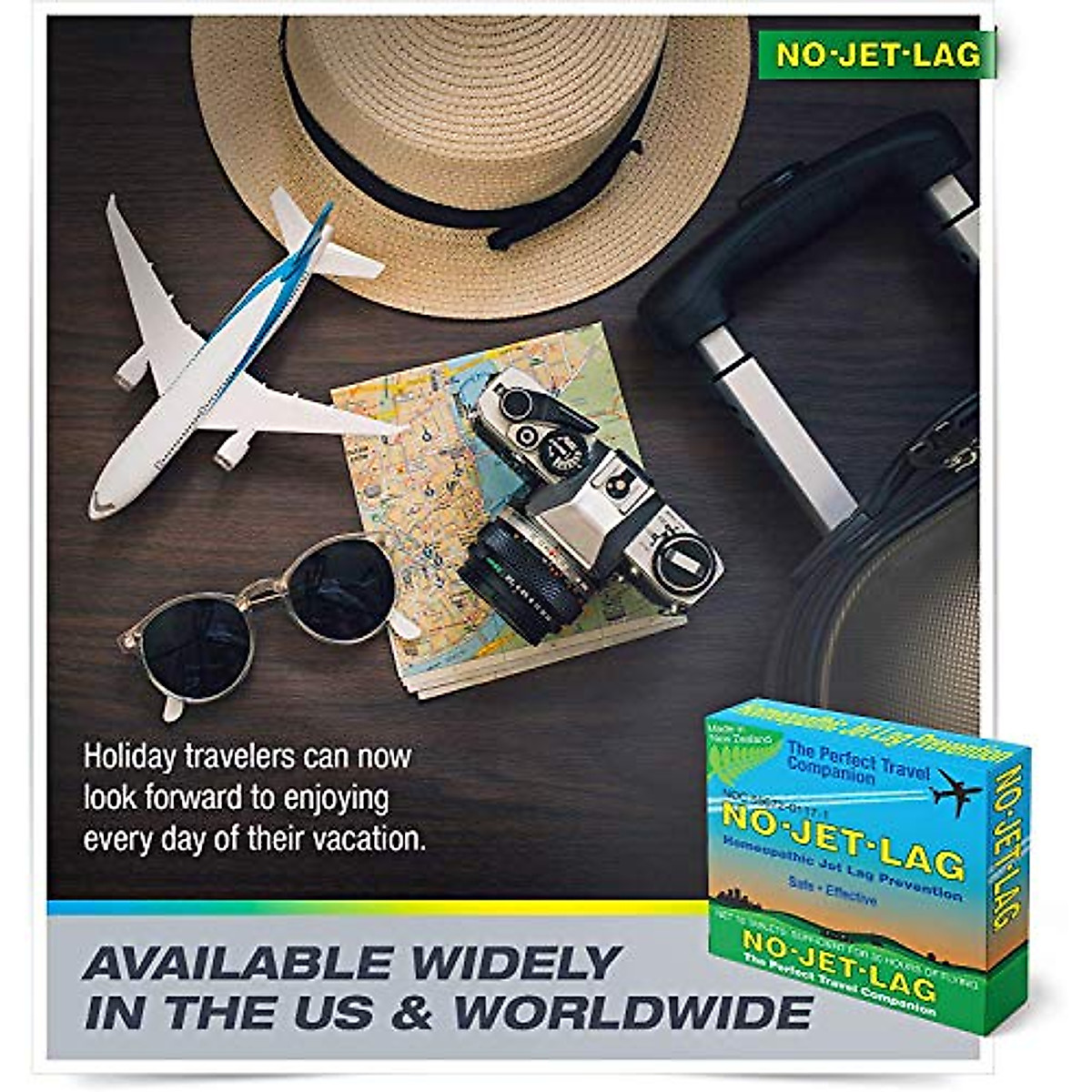 Miers Laboratories No Jet Lag Homeopathic Jet Lag Remedy (1 Pack, 32 Chewable Tablets), Travel Must Have, Flight Essential for Jet Lag Relief, Plant-Based.