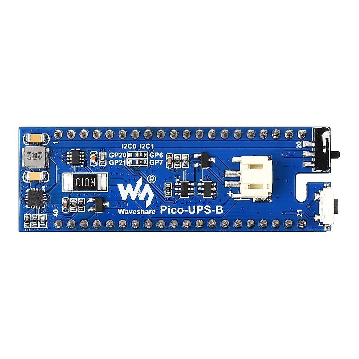 5V I2C Uninterruptible Power Supply UPS Module Breakout Shield HAT Starter Kit for RPI Raspberry Pi PICO 2W WH 2W RP2040 RP2350 Expansion Board