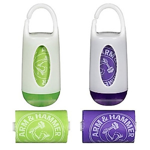 Munchkin Arm & HammerDiaper Bag Dispenser and Bags, 2-Count