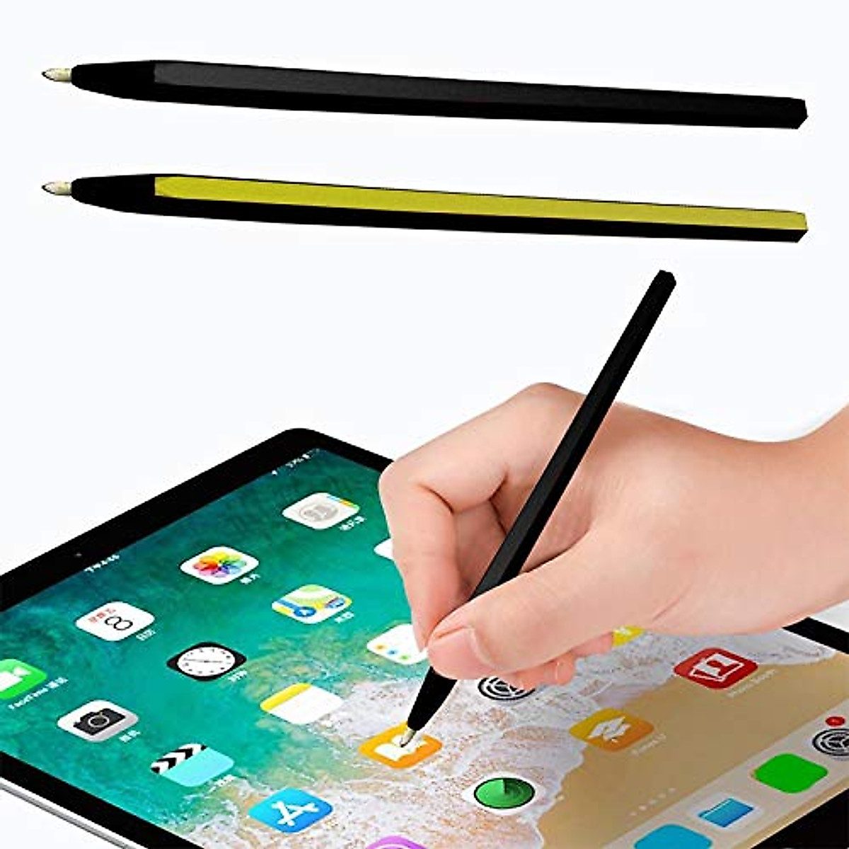 CactusAngui Touch Screens Stylus Pens, Soft Nib Capacitive Touch Screen Stylus Pencil Mobile Phone Tablet Accessory Compatible with Laptop Kindle ipad iPhone Samsung - Red
