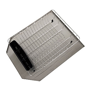 Oakware - Rose Series Dish Rack, Stainless Steel (Rack & SS Large End Opening Drain Board)