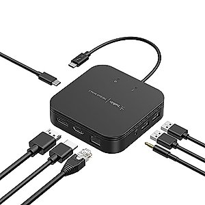 Belkin Thunderbolt 3 Dock Core With Thunderbolt 3 Cable - Usb C Hub - 7-In-1 Docking Station For Macs & Windows, 60W Upstream Charging, With Gigabit Ethernet, Displayport & Audio Ports