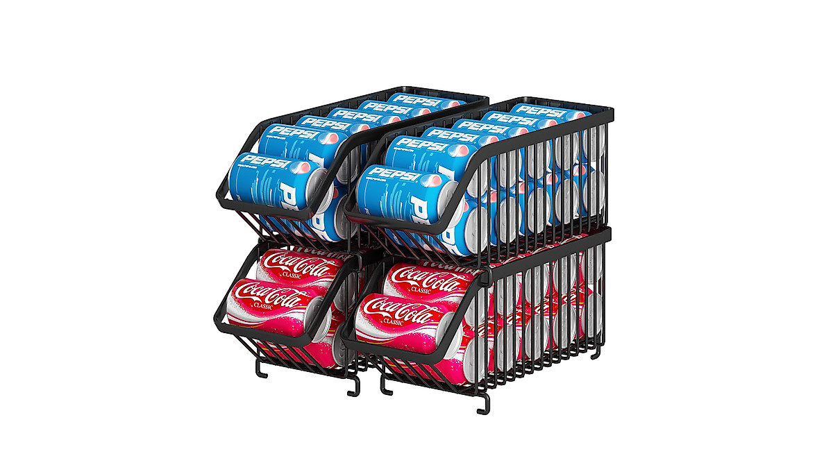Wisdom Star Stackable Soda Can Organizer - Space Saver