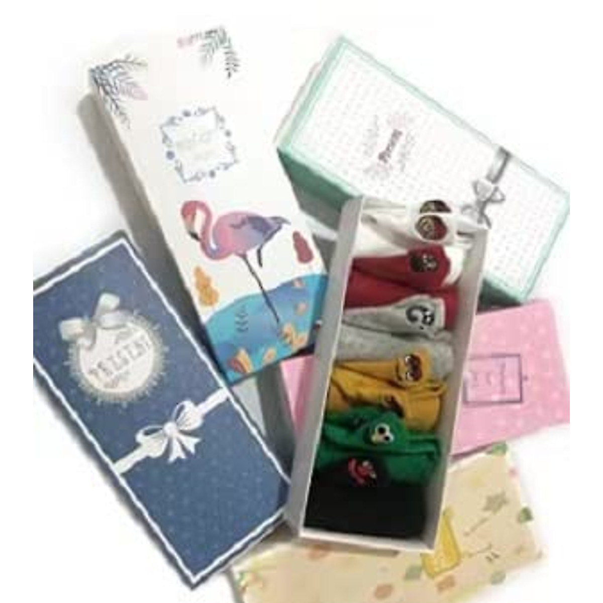 Low cut casual socks for women, Fashion Patterned Fun Cotton Socks Novelty Ankle Socks 6 Pairs