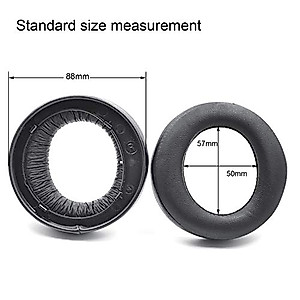 Defean Replacement Ear Pads Cushion Cover PU Leather and Soft Foam Earpads Compatible with Sony Gold Wireless Headset - CUHYA-0080 Headphone (Black)