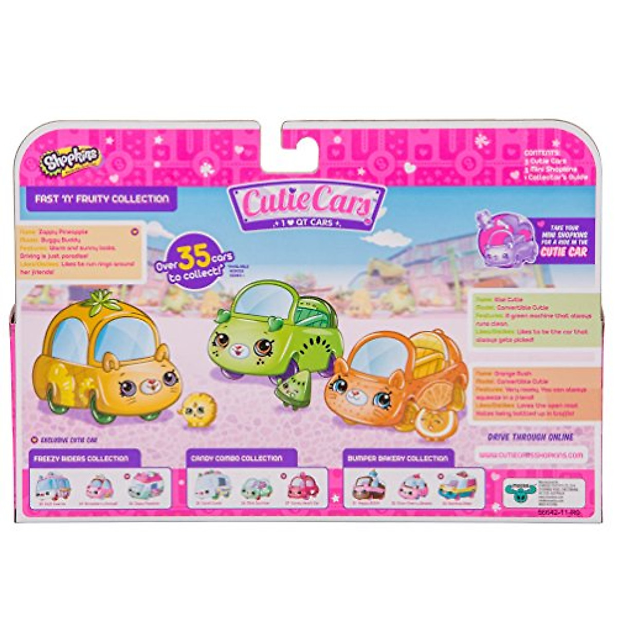 Cutie Car Spk Season 1 Fast N Fruity 3 Pack