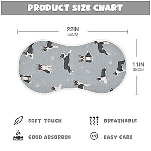 YYZZH Boston Terrier Dog Do Yoga Muslin Burp Cloths for Baby 2 Pack 100% Cotton Baby Washcloths Bibs for Boy Girl