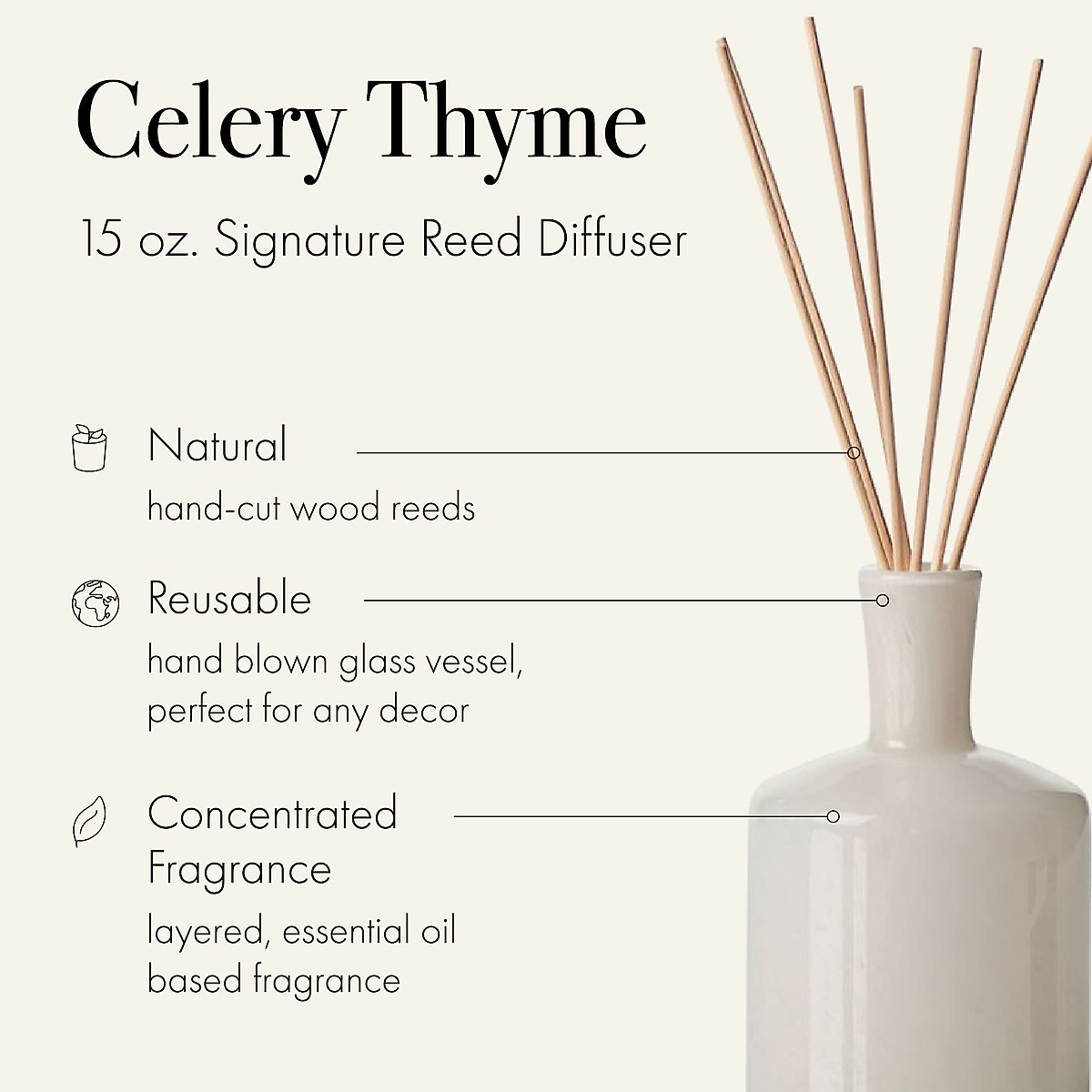 Lafco Reed Diffuser, Dining Room Celery Thyme, 15 Fl Oz