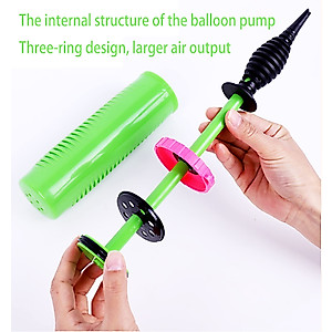 ouyili Balloon Pump Handheld Two-Way Dual Action - Hand Blower Air Pumper for Balloons - Ballon Inflator Pumping - Manual Baloon Inflators Machine (Green 1 Piece)