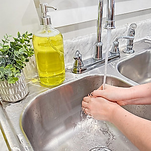 Cornucopia 32oz Glass Pump Bottles with Stainless Steel Pump (2-Pack, Clear); Economy Size Soap Dispenser for Massage Oils, Lotions, Liquid Soaps