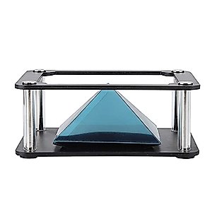 Smartphone 3D Hologram Projector, 3D Holographic Display Stands Projector 3.5-6inch Mobile Smartphone Hologram for Corporate Product Display, Personal Entertainment(Cylindrical)