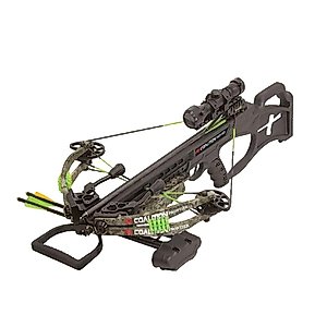 PSE Archery 01318KA Coalition Frontier 380 Feet Per Second Crossbow Package with Scope and Bolts, 185 Pound Draw Weight, Kryptek Altitude Camouflage