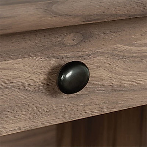 Sauder Edge Water Home Office Computer Desk with Storage, Washed Walnut Finish