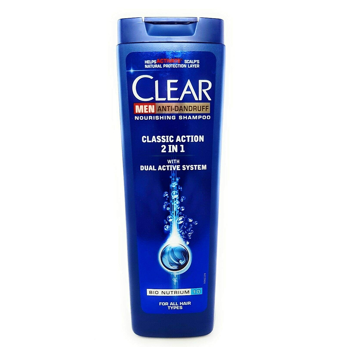 Clear Classic Action 2 In 1 With Dual Active System Anti-Dandruff Shampoo 1x400ML 13.53OZ Pack of 1