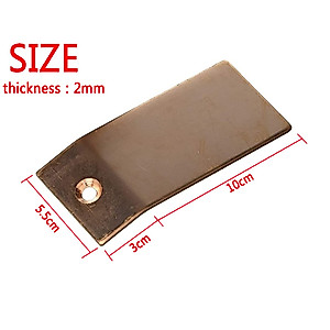 Copper Spoon Welder Tools MIG Welding Accessories Copper Plate Welding Tools Welding Supplies And Accessories And Tools with 3 Plate Set, Flat/Curved/Angle Copper Paddle Backer