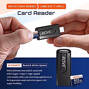 ROVE R3 Dash Cam | Hardwire Kit | 512GB Micro SD Card