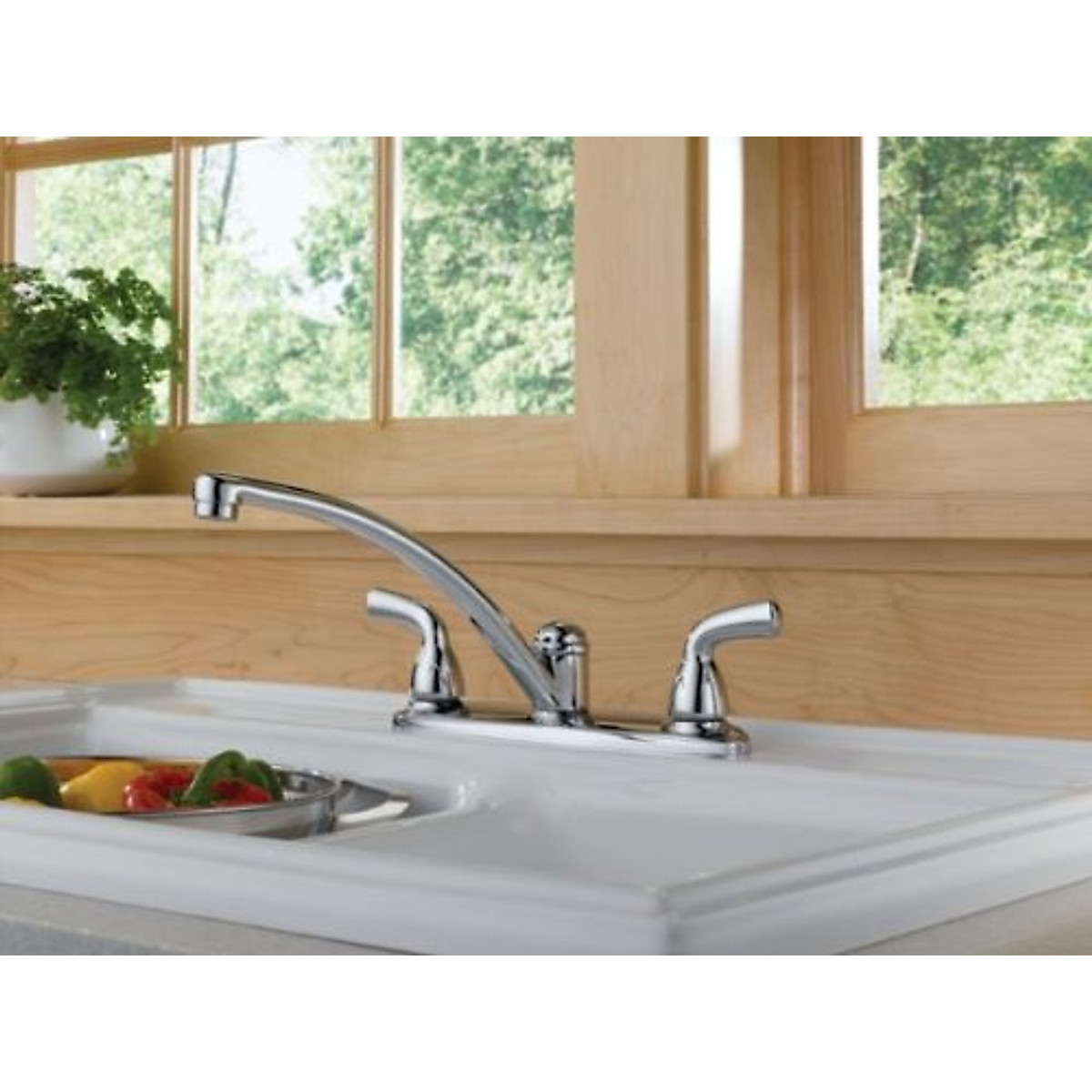 DELTA FAUCET B2310LF Deck-Mount, 9.25 x 10.63 x 9.25 inches, Chrome