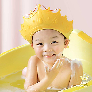 Baby | Baby Crown Bath Head Visor, Adjustable Kids, Baby Shampoo Shower Protection Waterproof Bathing Hat for Toddler Children