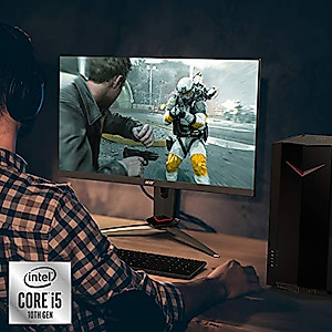 Acer Nitro 50 Gaming Desktop, 10th Gen Intel Core i5-10400F 6-Core Processor, GeForce GTX 1660 Super, 8GB DDR4, 512GB NVMe M.2 SSD, Intel WiFi 6, Keyboard and Mouse, N50-610-UR15