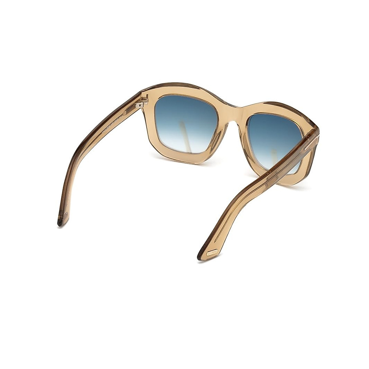 Tom Ford Square Sunglasses TF582 Julia-02 45P Transparent Champagne 50mm FT0582