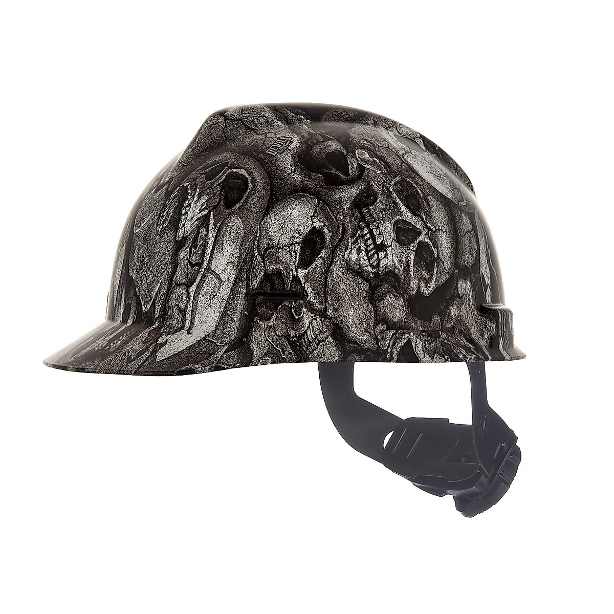 MSA 10204778 Hydro Dip V-Gard Cap Style Safety Hard Hat with Fas-Trac III Ratchet Suspension | Polyethylene Shell, Self Adjusting Crown Straps - Standard Size in Devils Kanyon