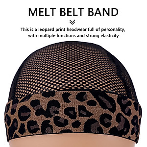 Elastic Bands for Wig Edges - Adjustable Leopard Print Wrap for Laying and Melting Lace Frontal Edges, Comfortable Fit